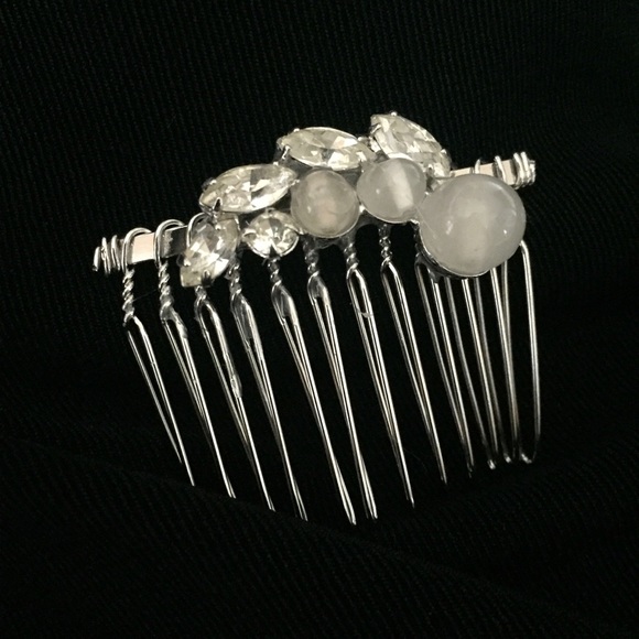 Rebecca Downs Designs | Accessories | Vintage Moonstone Rhinestone ...